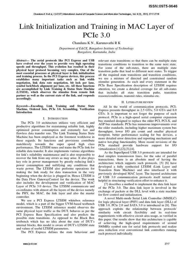 Pcie Link Training | PDF | Usb | Computer Networking