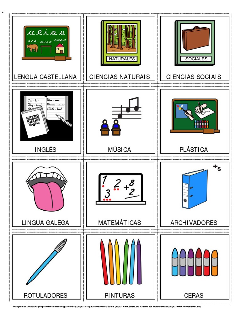 Pictogramas Educativos y Recursos | PDF