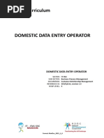 Domestic Data Entry Operator: (Job Role) | PDF | Vocational Education ...