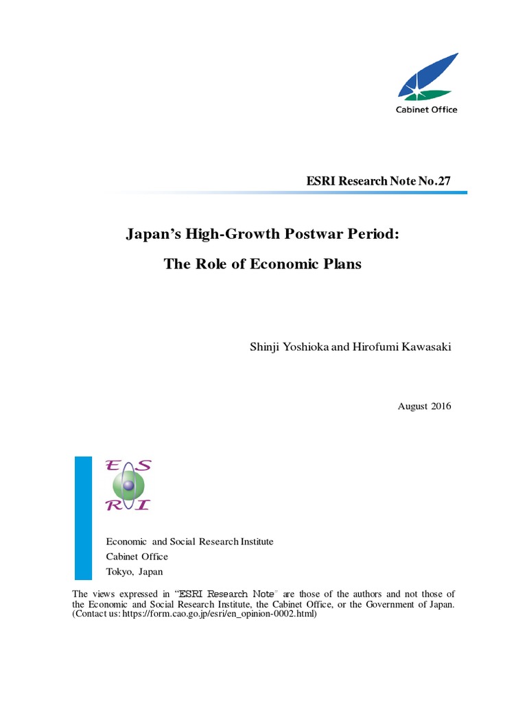 The Role of Economic Plans | PDF | Macroeconomics | Economics