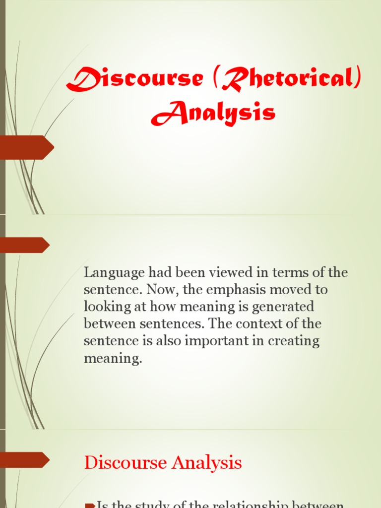 Rhetorical Discourse Analysis in ESP | PDF