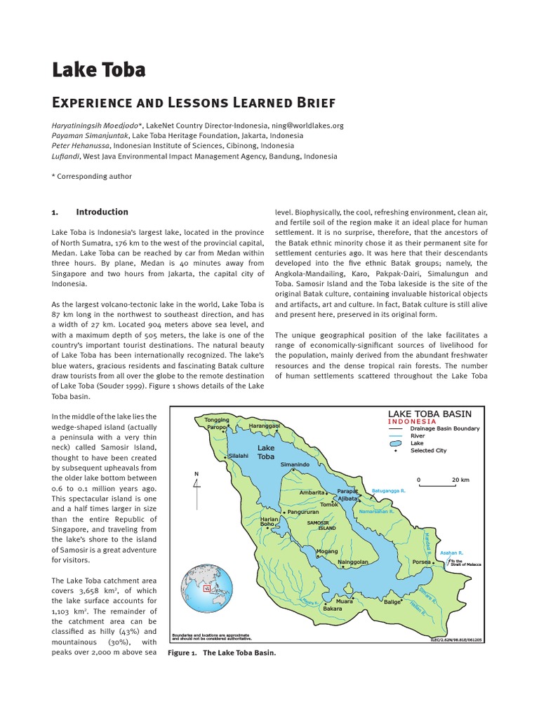 Toba Lake | PDF | Indonesia | Water