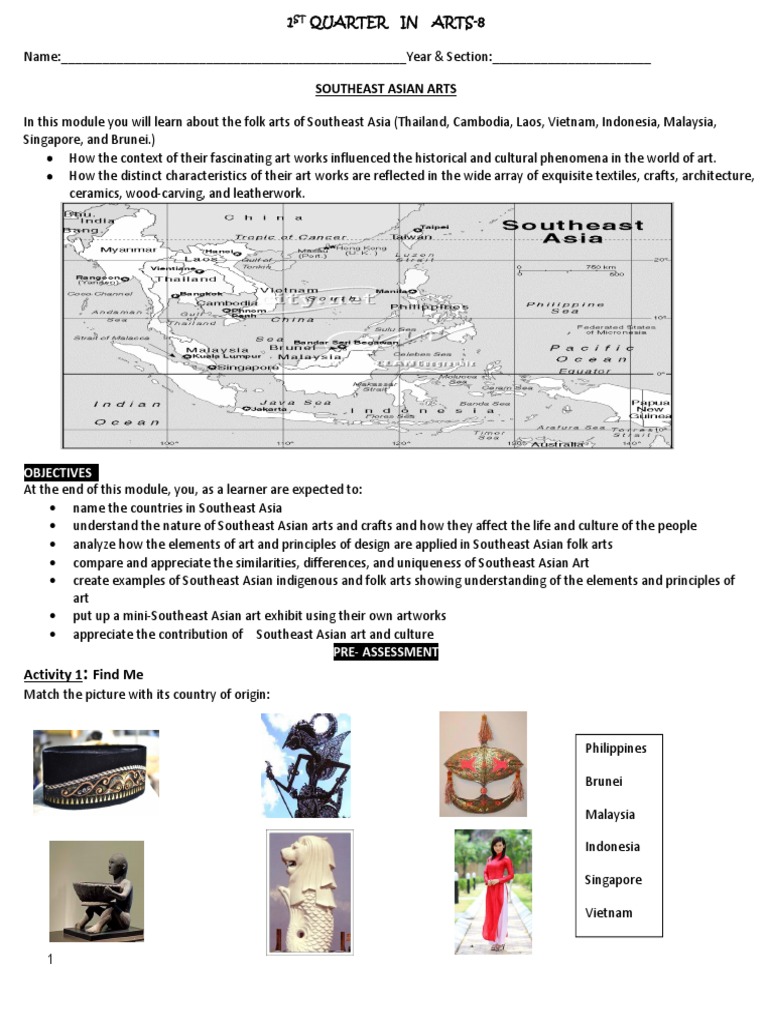 1st Q. Arts Module Grade 8 PDF | PDF | Business