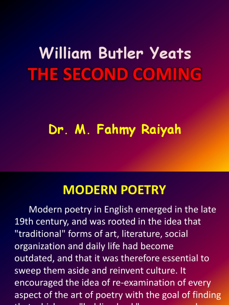 The Second Coming | PDF | Poetry | Book Of Revelation