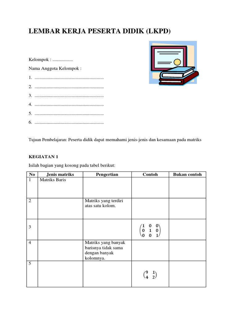 LKPD Matriks | PDF
