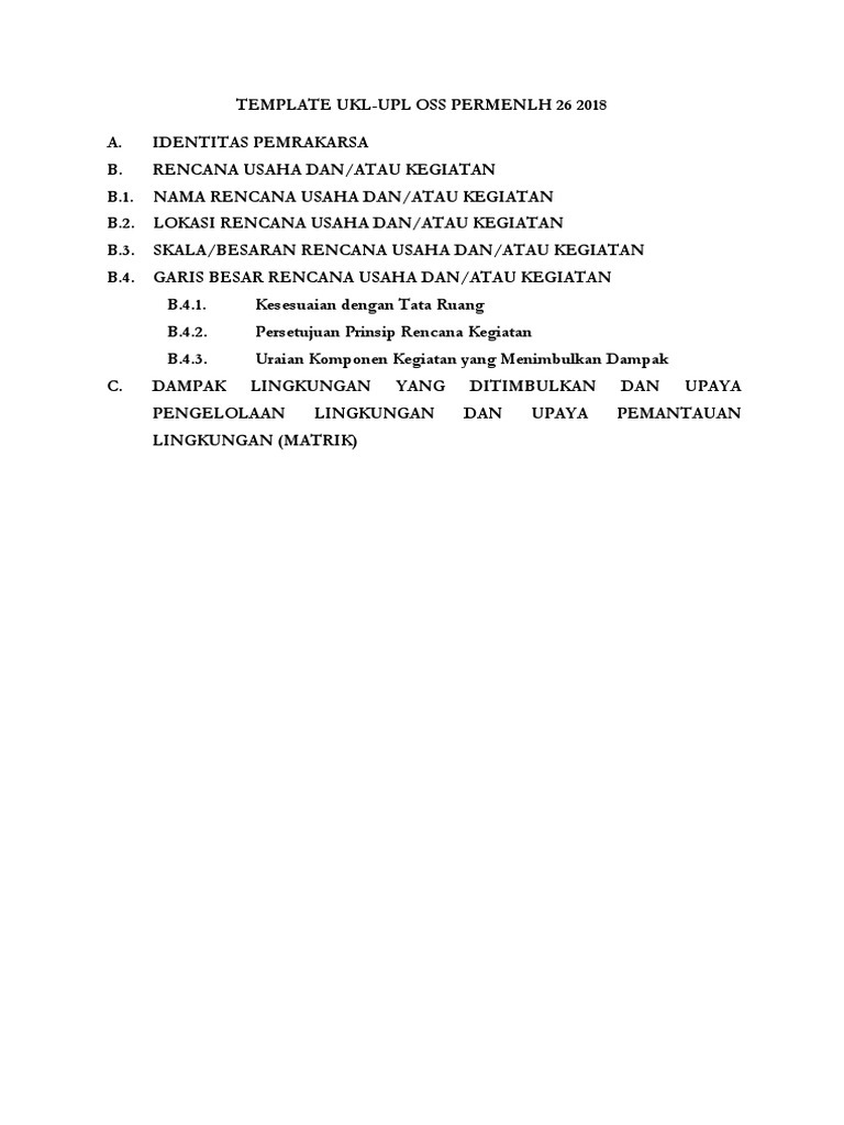 Template Ukl-Upl Oss | PDF
