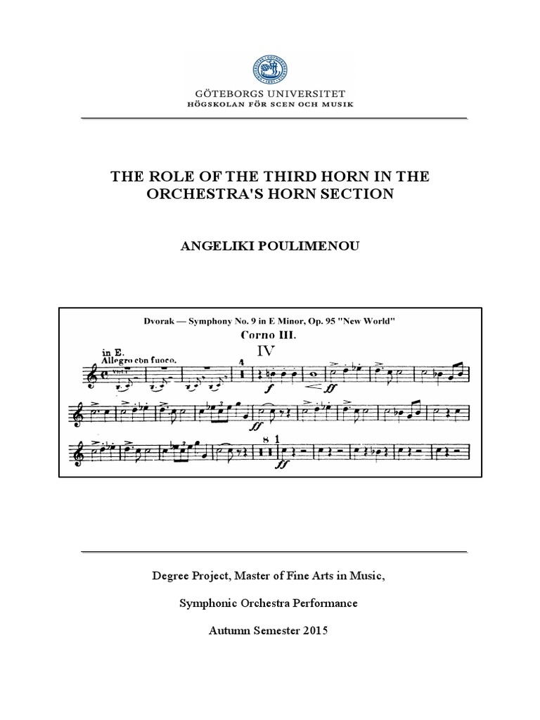 Horn | PDF | Orchestras | French Horn