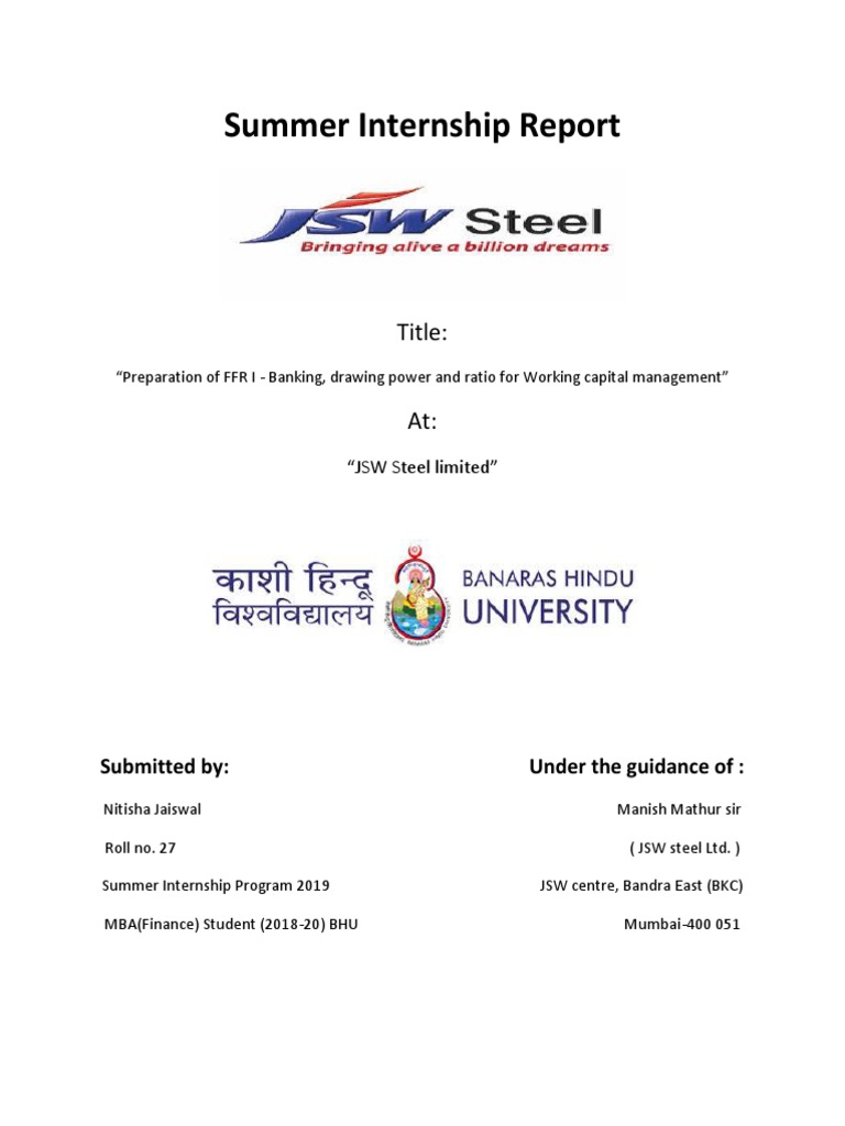 Summer Internship Report | PDF | Financial Accounting | Economies