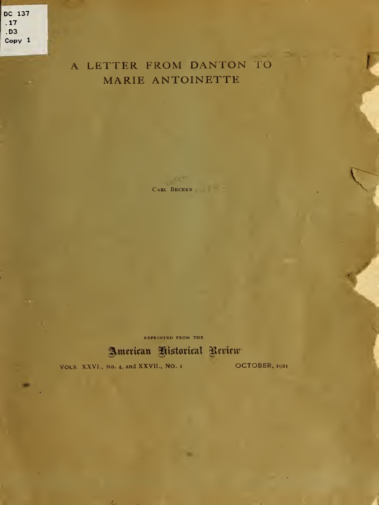 Letter From Danton 00 Dant | PDF | Maximilien Robespierre | Atlantic ...