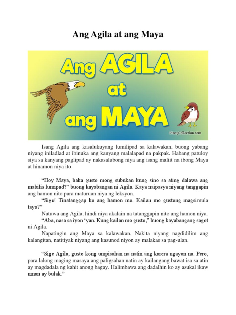 Ang Agila at Ang Maya | PDF