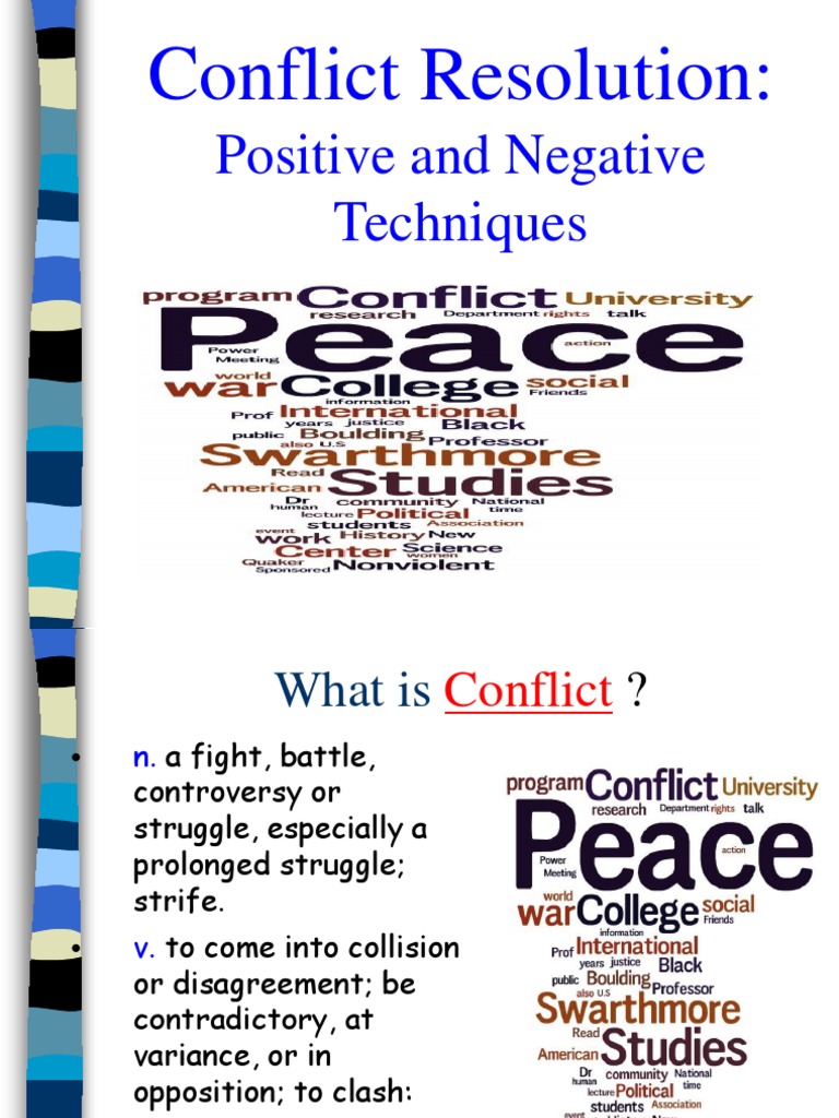 Conflict Resolution Techniques Guide | PDF | Conflict Resolution ...