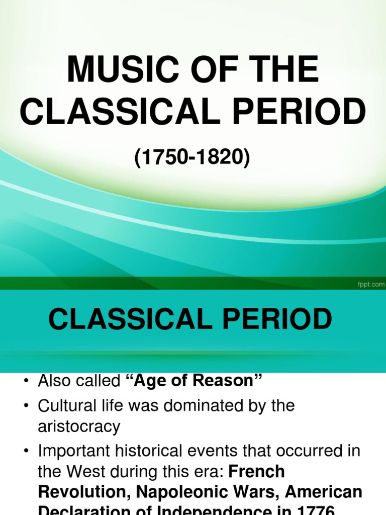 Classical Music 1750-1820 Overview | PDF