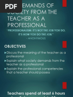The Historical Development of Teaching As A Profession in The ...