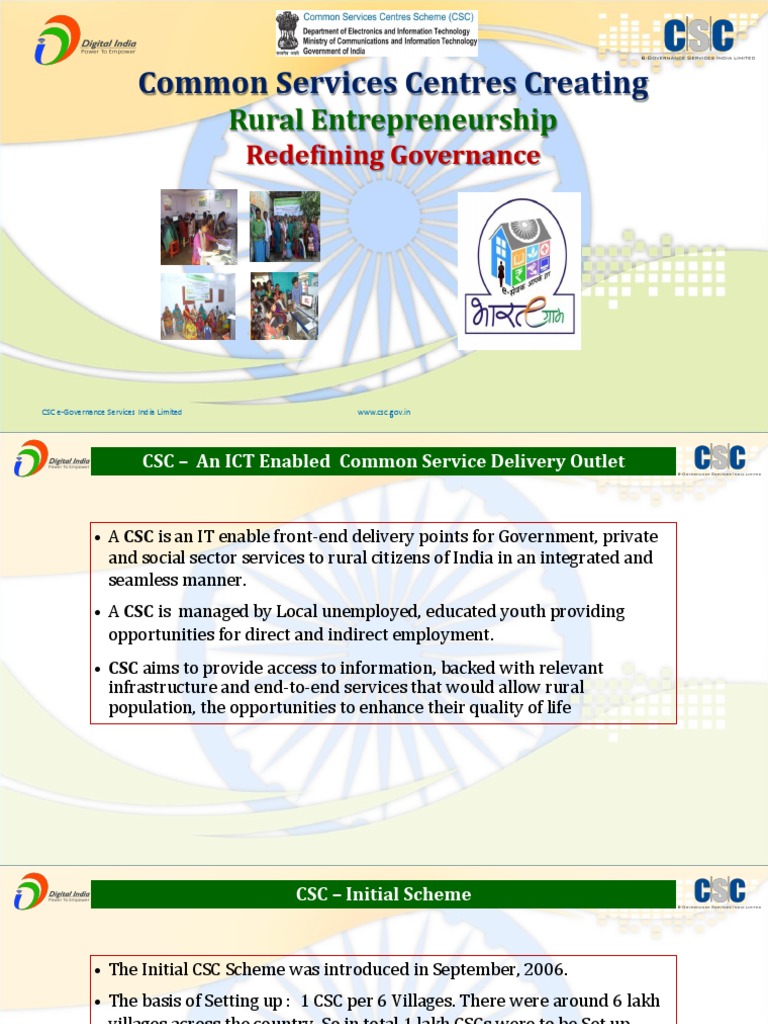 2.1 CSC Scheme | PDF | Economies | Government