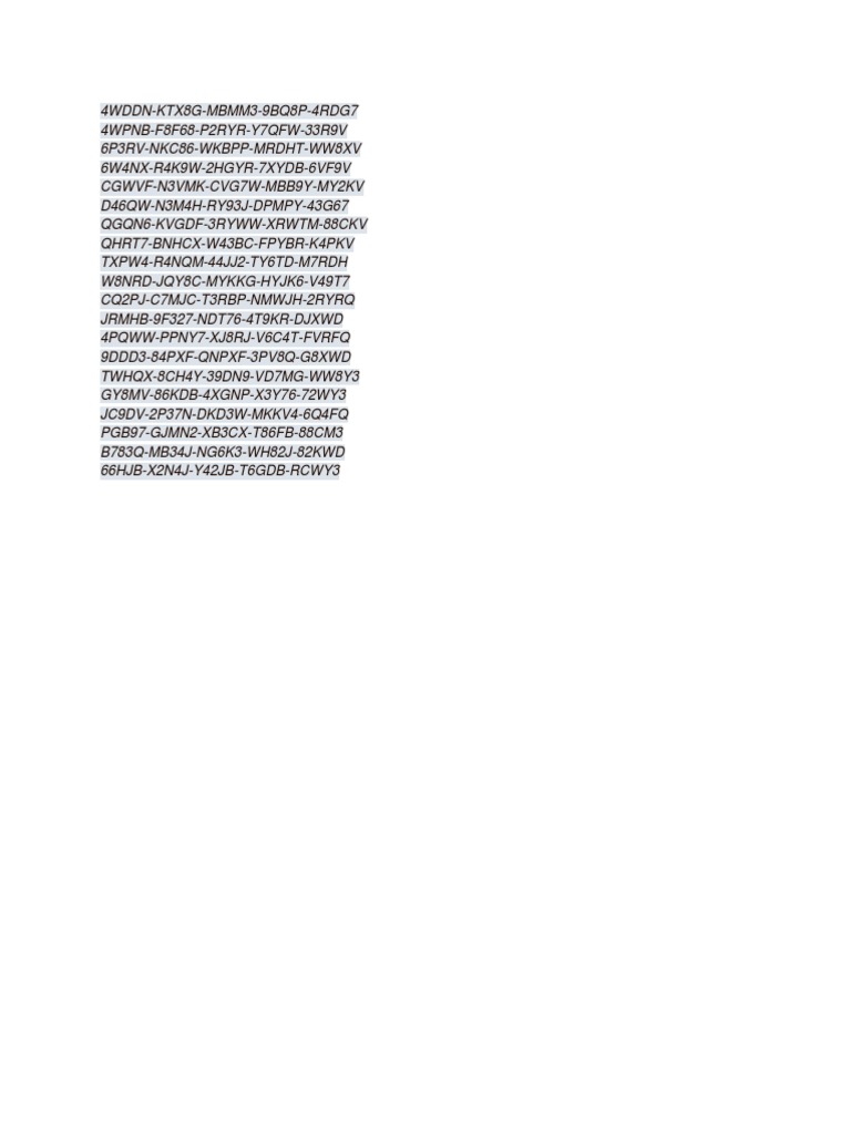 Windows 8.1 Product Keys List | PDF