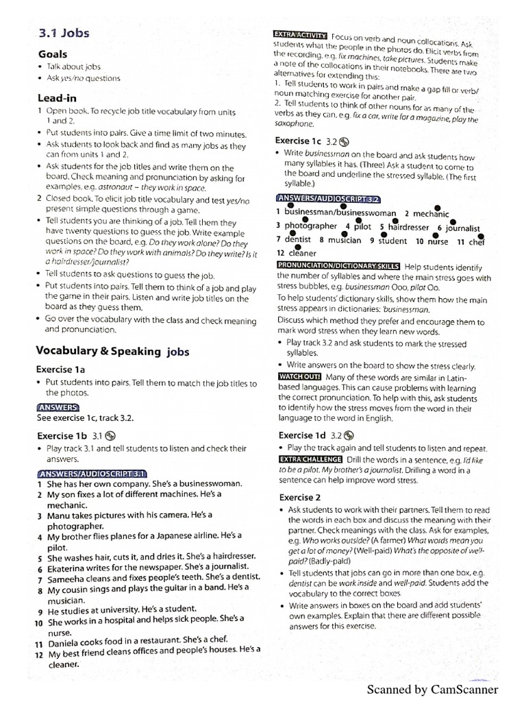 Unit 3 Answer Key PDF | PDF