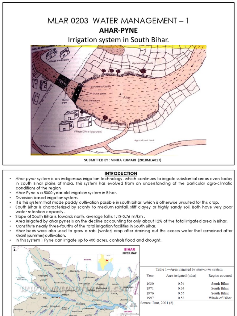 Ancient irrigation system of South Bihar | PDF | Irrigation | Drainage ...