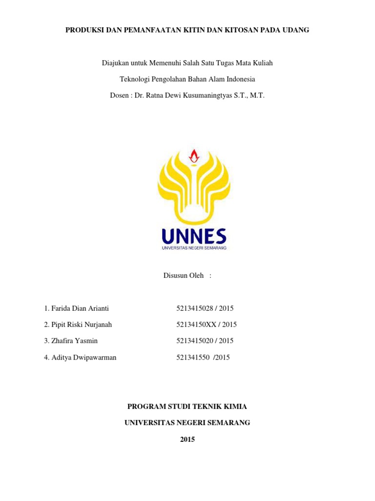 Produksi Dan Pemanfaatan Kitin Dan Kitosan Pada Udang | PDF