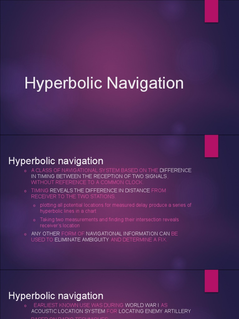 Hyperbolic Navigation PDF | PDF | Radio Technology | Geography