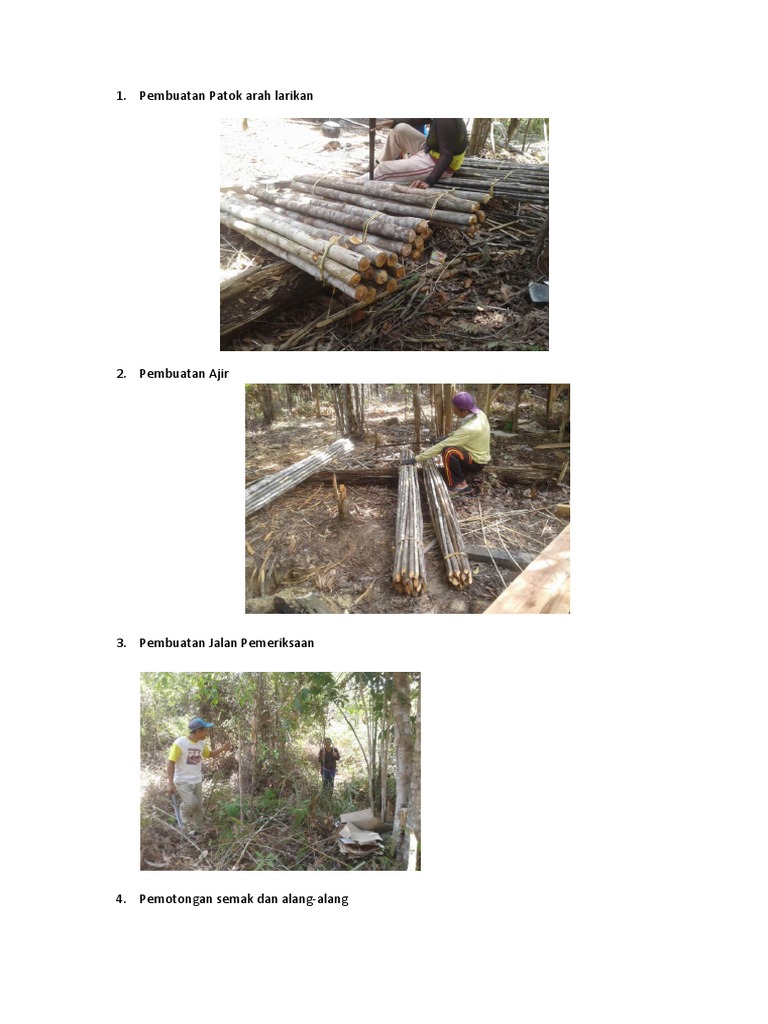 Pembuatan Patok Arah Larikan | PDF