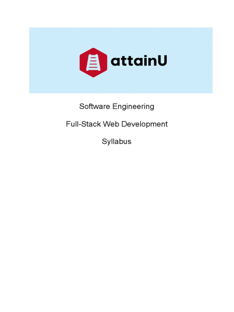 AttainU Software Engineering Syllabus | PDF | Application Programming ... AttainU Software Engineering Syllabus | PDF | Application Programming ...