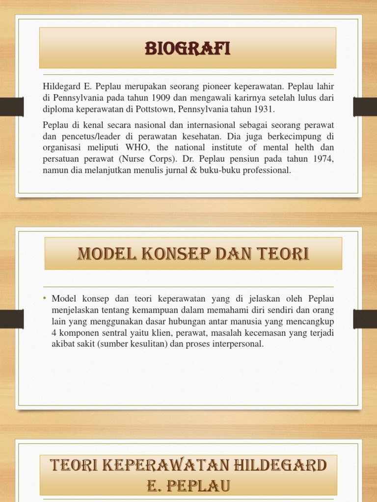 Konsep Teori Peplau | PDF
