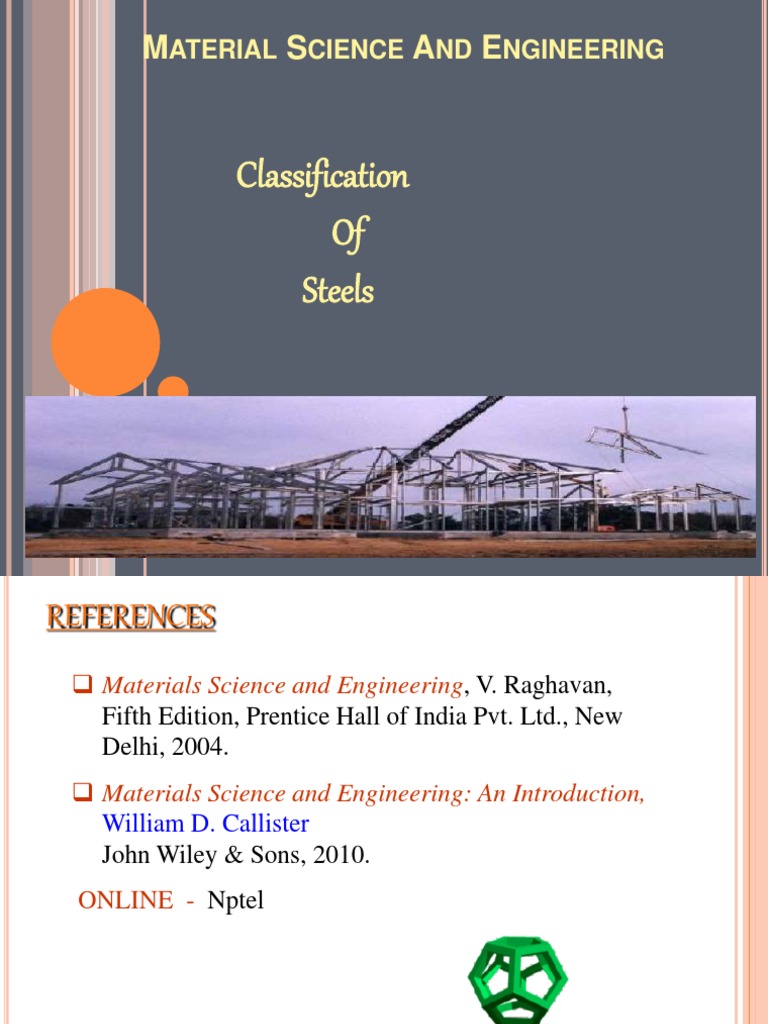 Classification and Properties of Ferrous Materials with a Focus on ...
