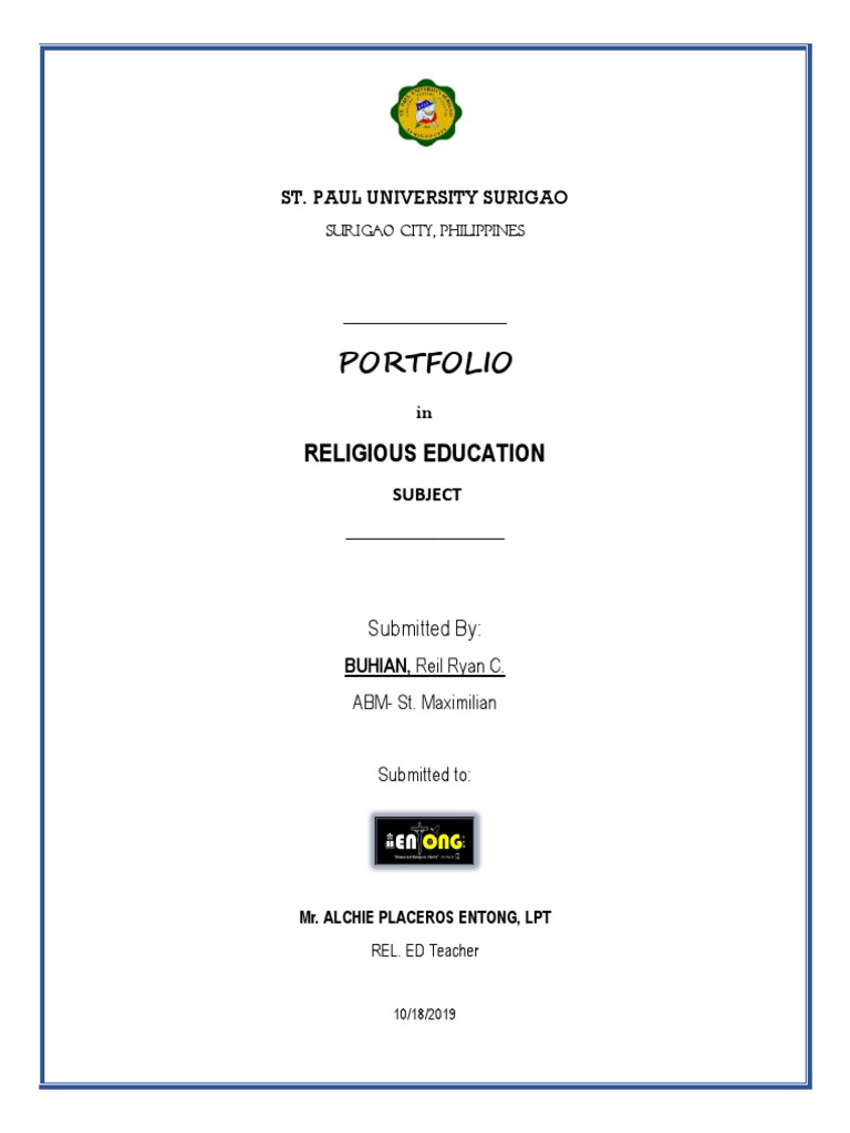 Portfolio: Religious Education | PDF | Doubt | Faith