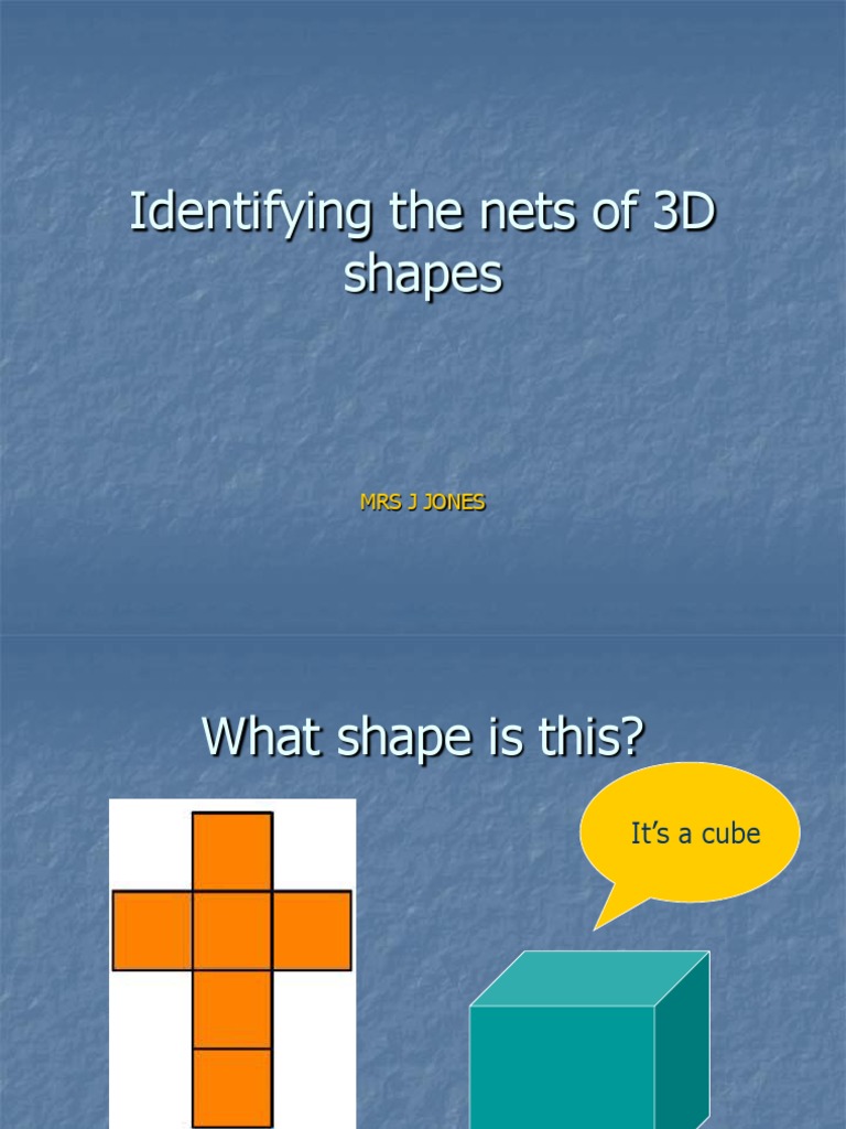 3D Shape Nets for Young Learners | PDF