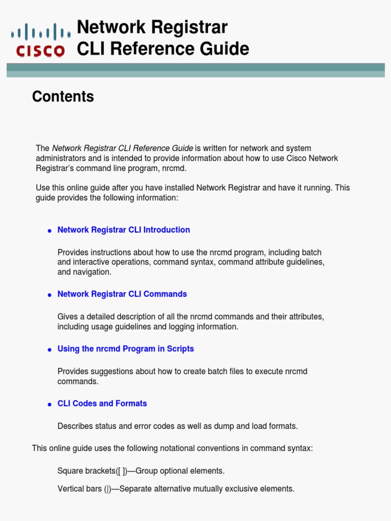 Cli Reference Guide | PDF | Command Line Interface | Domain Name System