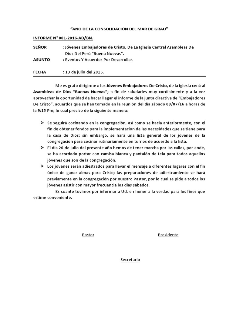 Modelo de Informe | PDF