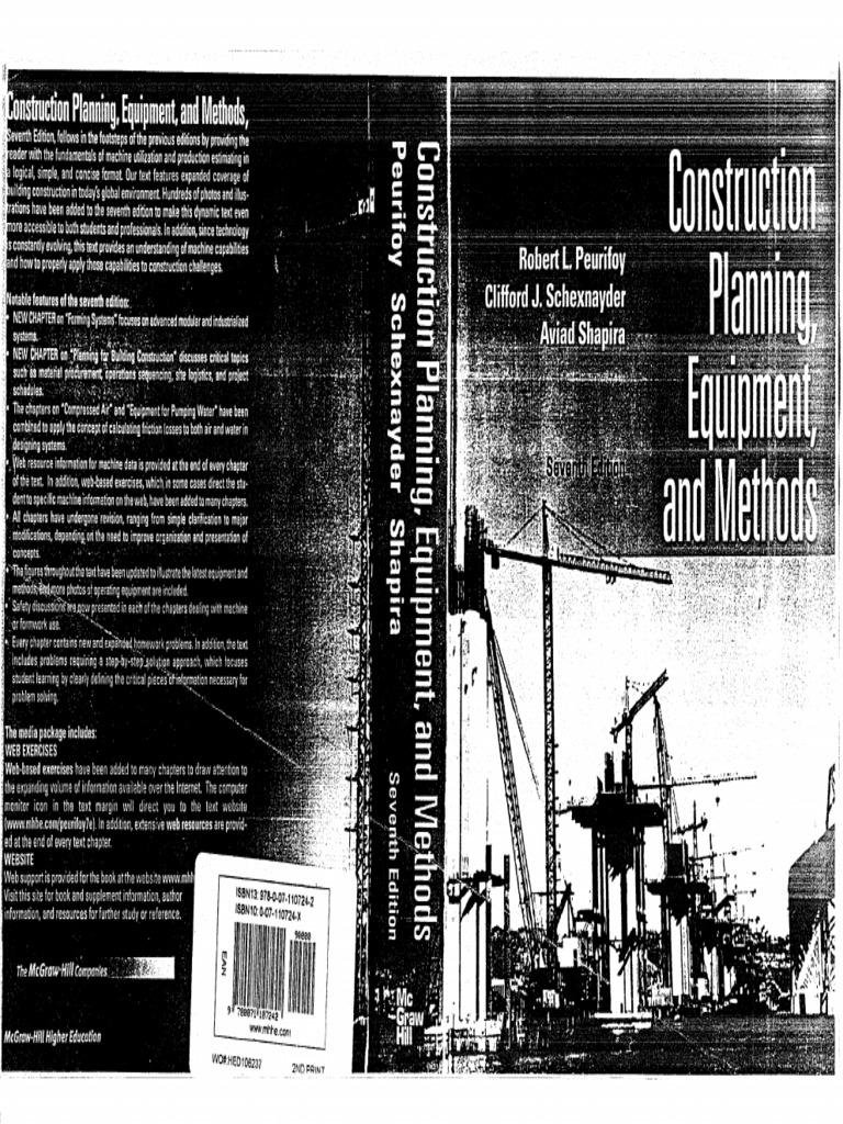 Construction Planning Equipment and Methods, 7th Edition PDF | PDF