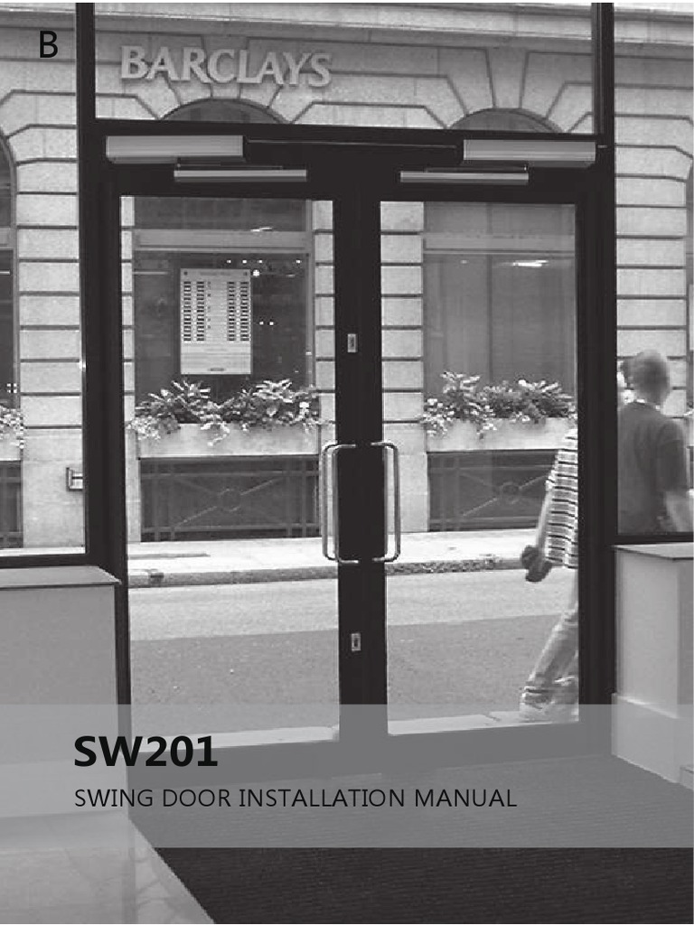 Swing Door Installation Manual | PDF | Door | Direct Current