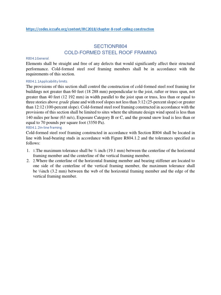 Cold-Formed Steel Roof Framing Guide | PDF | Framing (Construction) | Roof