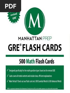 Magoosh Gre Math Flashcards Clipart