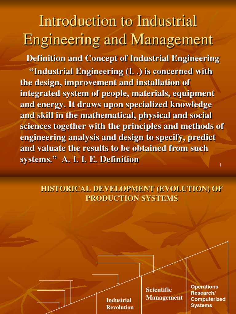 Introduction To IEM | PDF | Industrial Engineering | Operations Management