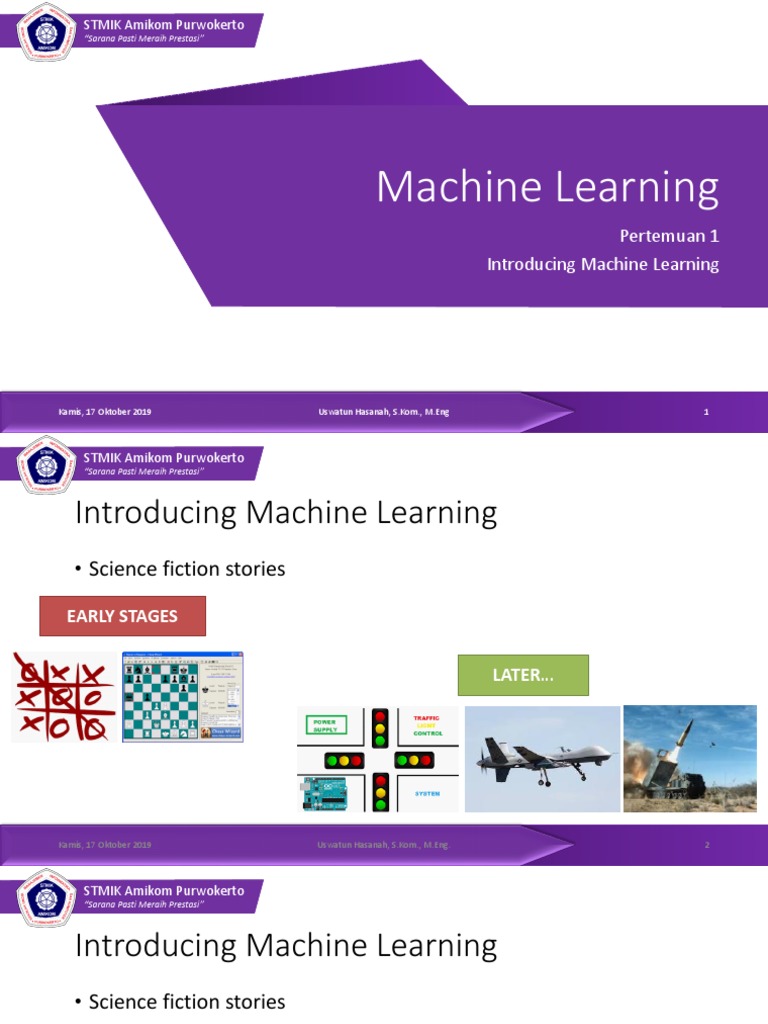 Pertemuan 1 Introducing Machine Learning | PDF | Machine Learning ...