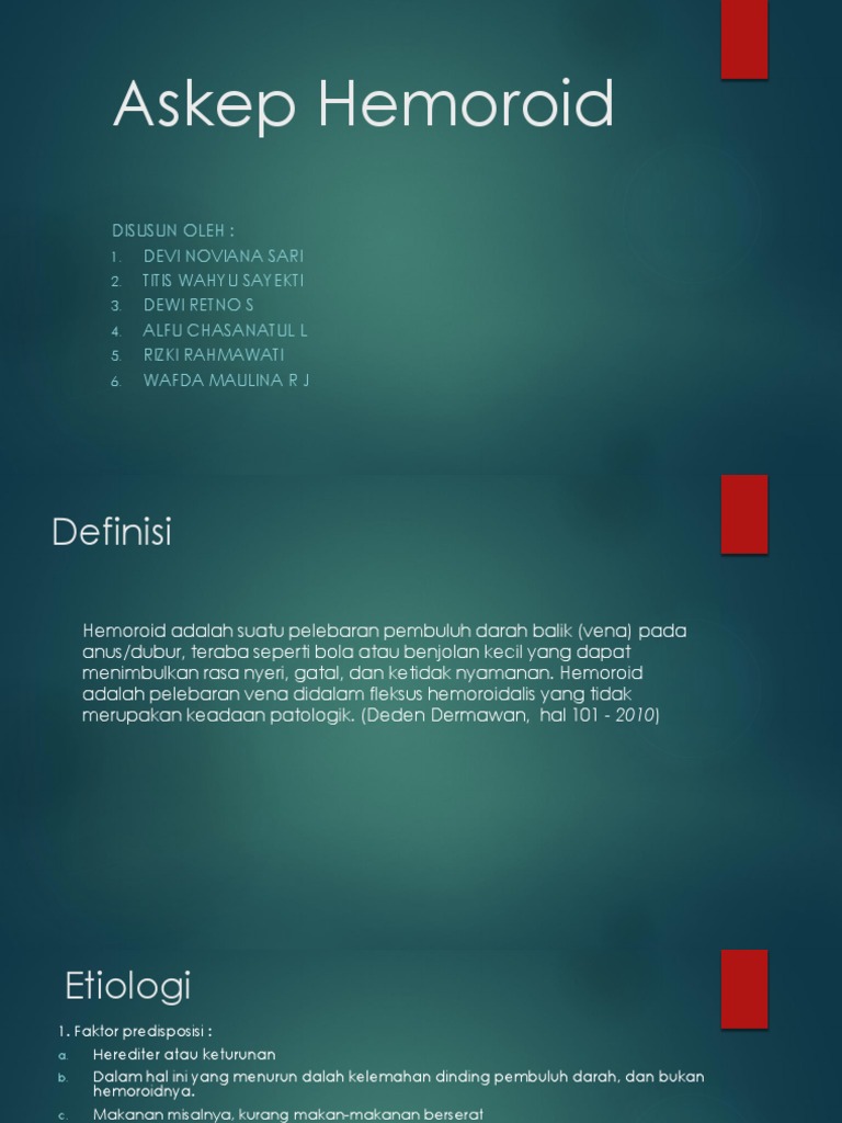 Penatalaksanaan Hemoroid pada Pasien | PDF
