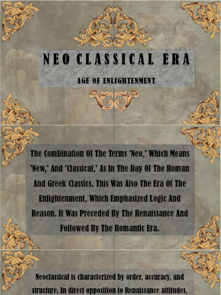 Great Books Neo Classical | PDF | Classicism | English Literature