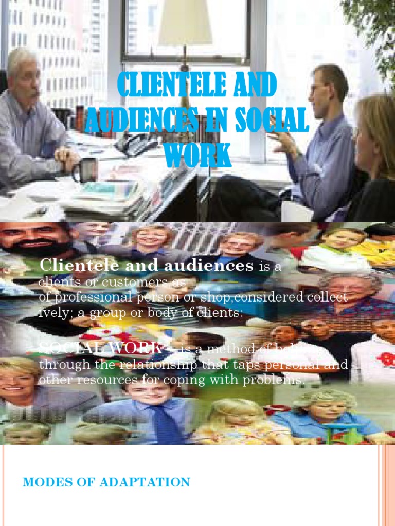Social Work Clientele Guide | PDF | Social Group | Community