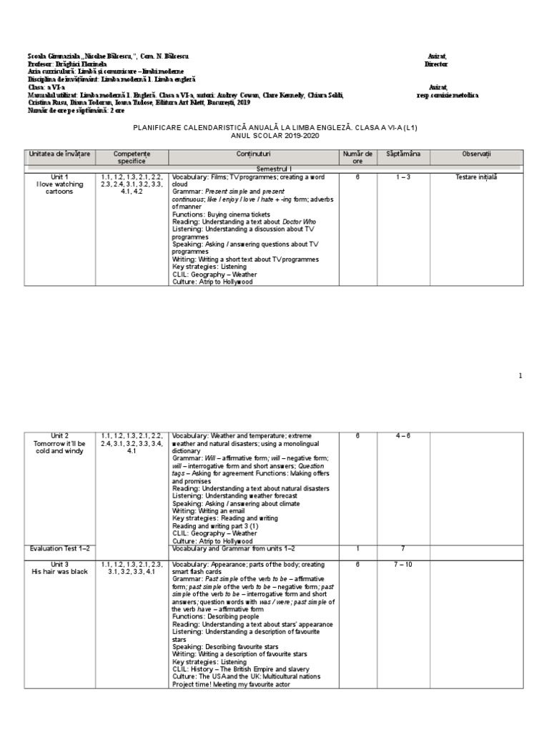 Planning English Language Instruction: A Detailed Calendar for Teaching ...