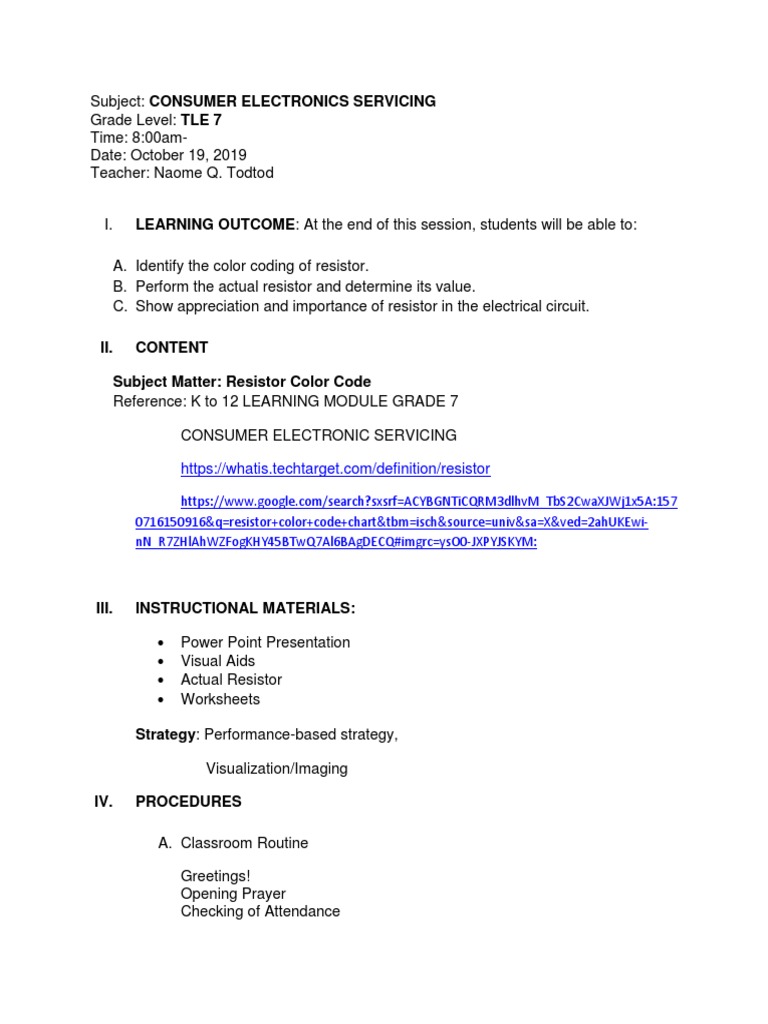 Mini Teaching Demo Pdf Resistor Electrical Network