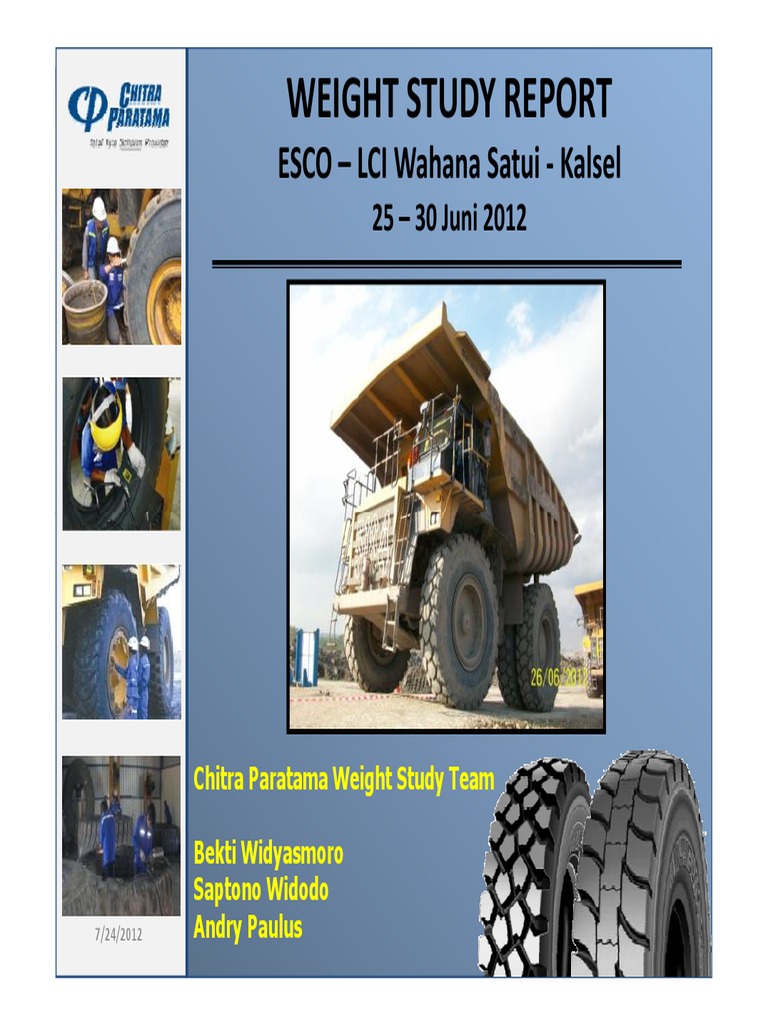 Weight Study Report LCI 25-30 Juni 2012 | PDF | Axle | Truck