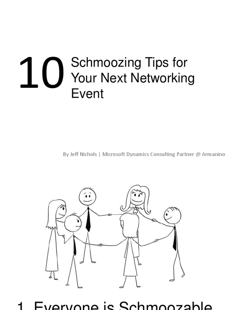 The Subtle Art of Schmooze | PDF | Communication | Psychology