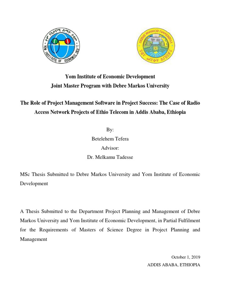 Yom Institute of Economic Development Joint Master Program With Debre Markos University | PDF ...
