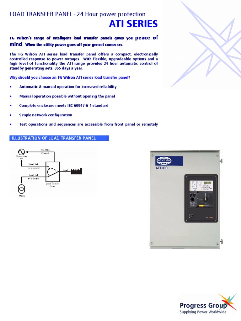 An Overview of the FG Wilson ATI Series Load Transfer Panel - A ...