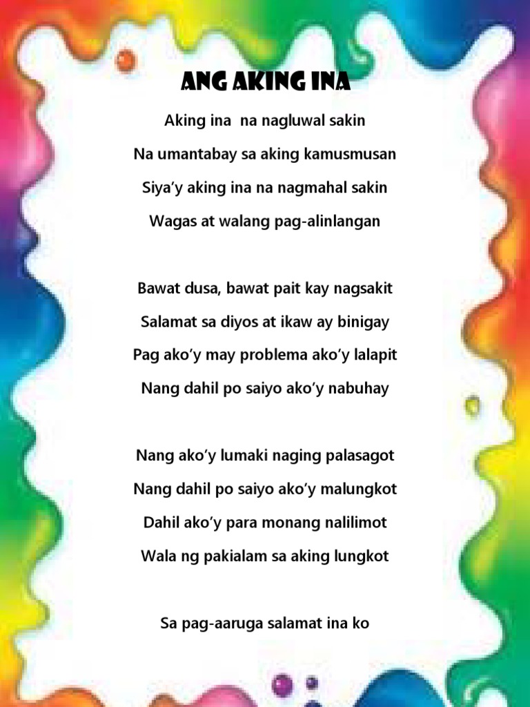Ang Aking Ina | PDF