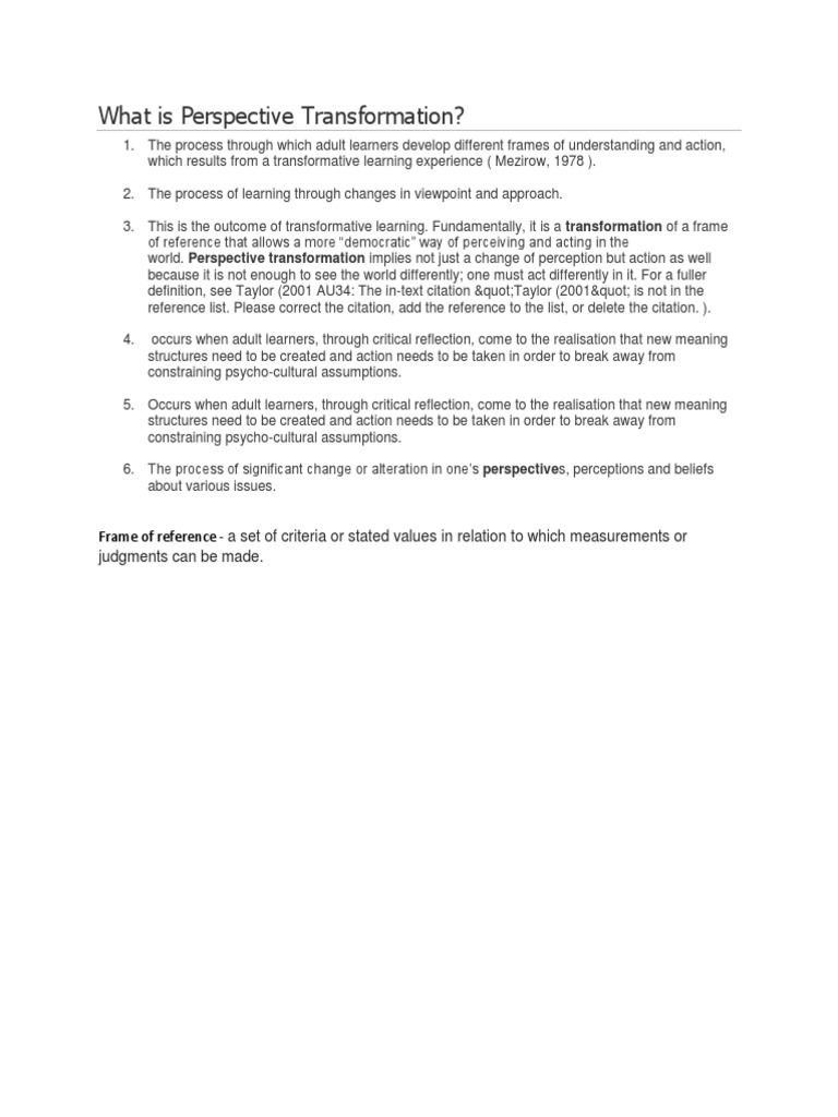 What Is Perspective Transformation | PDF