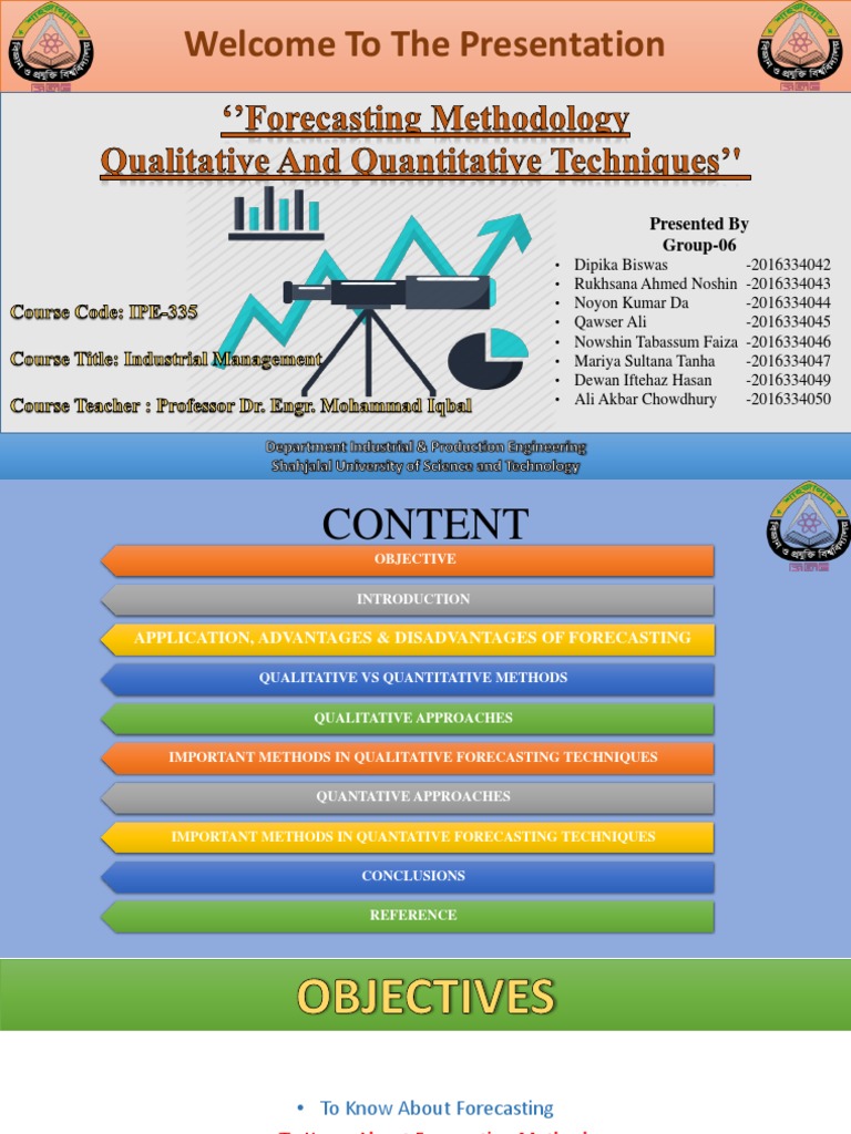 Forecasting Presentation | PDF | Moving Average | Forecasting
