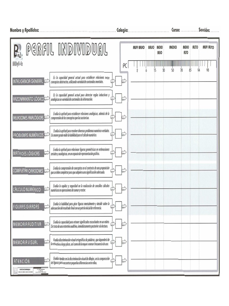 BADyG-E2 Hoja de Perfil PDF | PDF
